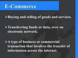 E commerce in ICT | PPTX