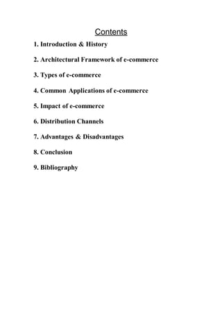 Introduction to E - Commerce | DOCX