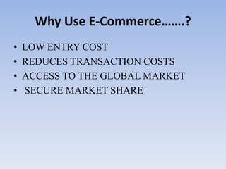 E commerce | PPT