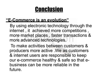 E commerce | PPTX