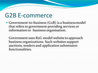 E commerce | PPT