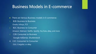 E-commerce.pptx | Internet | Computing