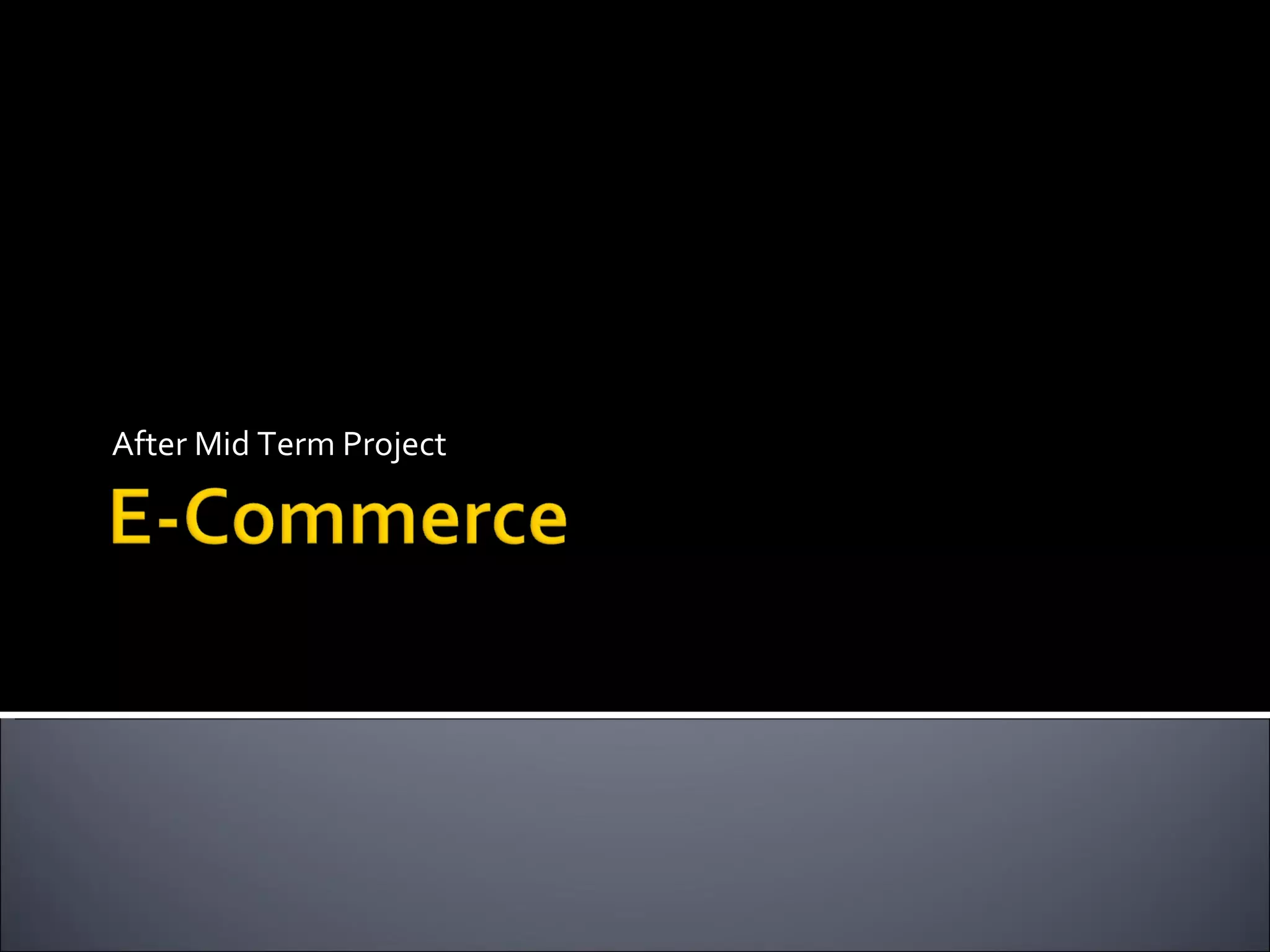M6 - E Commerce - Final Project | PPT