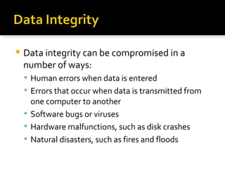 M6 - E Commerce - Integrity And Security | PPT