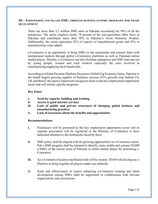 E commerce Policy Framework of Pakistan 2019 | PDF