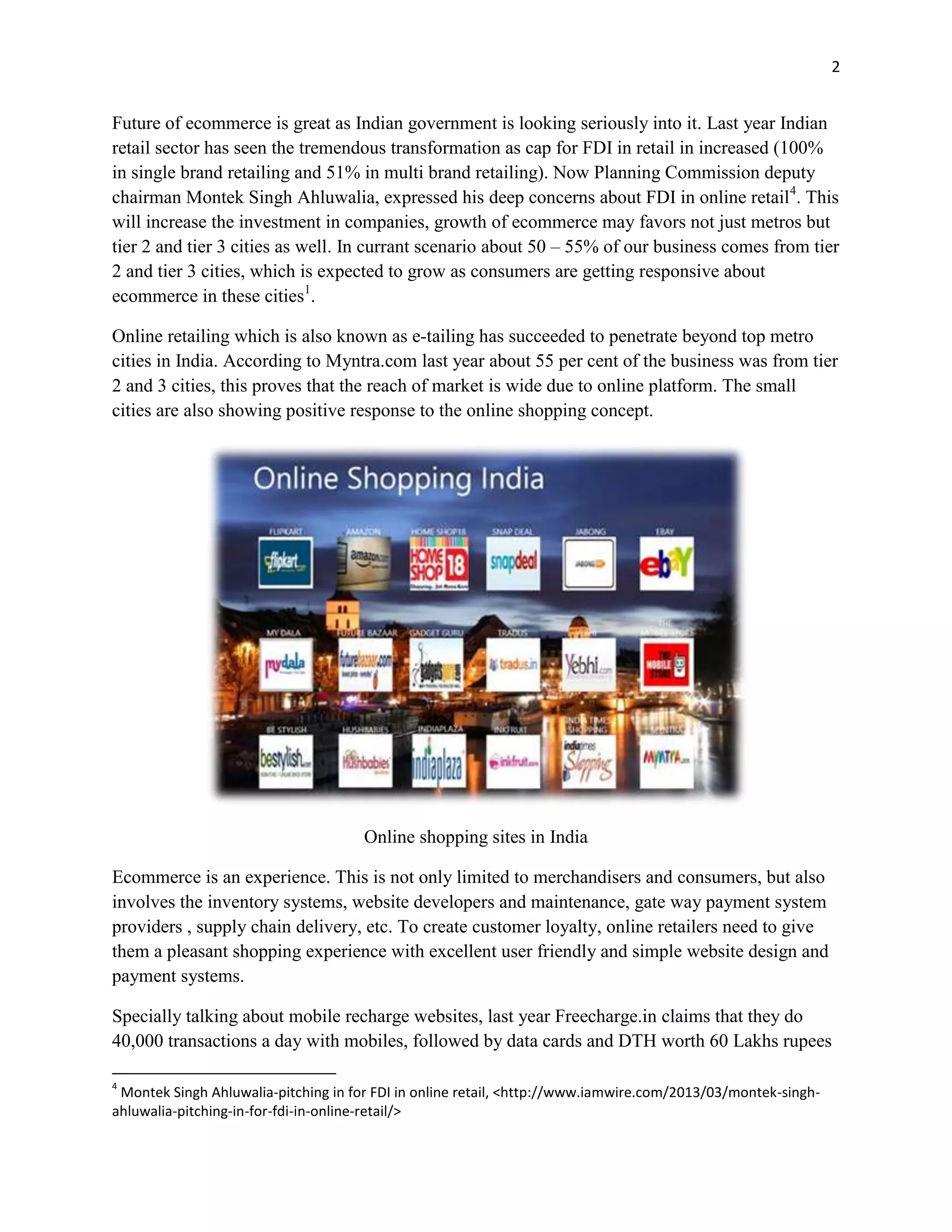 Ecommerce- scope and growth | DOCX