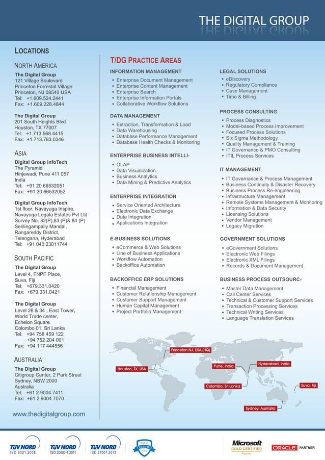 The Digital Group: e-Commerce Solutions and Web Development Services | PDF