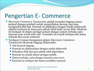 E commerce-ver-2003 | PPT