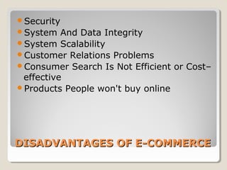 E commerce 1 | PPT