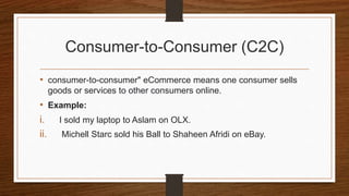 E-COMMERCE (provide e-commerce with easy examples) | PPT