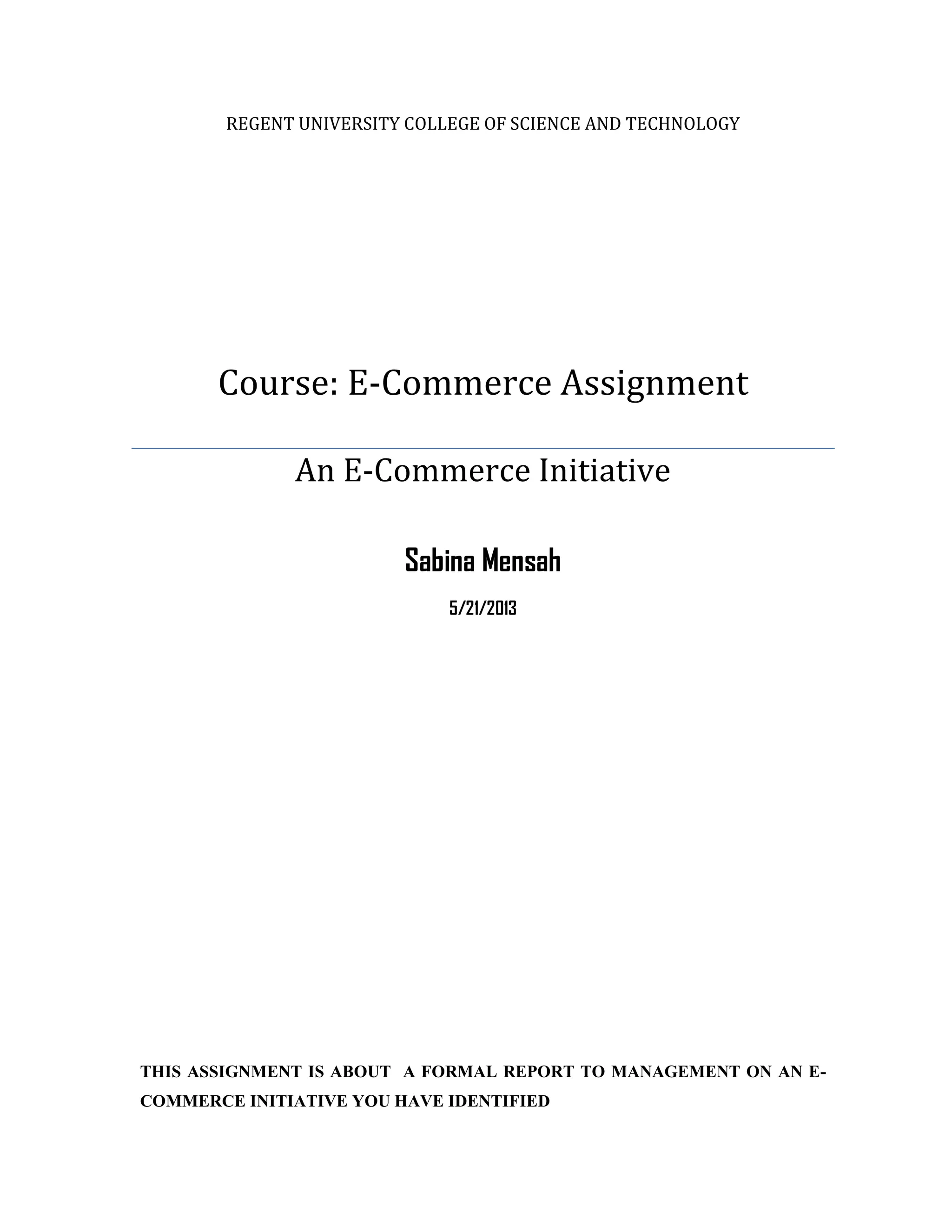 eCommerce activity in ghana | DOCX