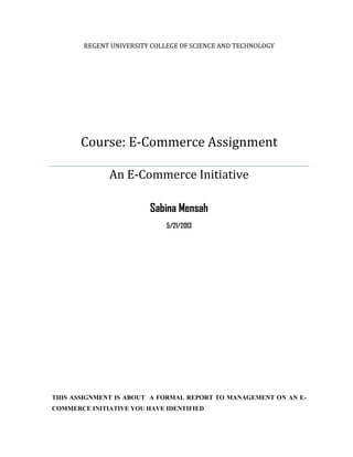 eCommerce activity in ghana | PDF