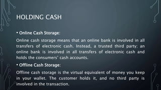 E commerce and it applications (E-Cash) | PPTX