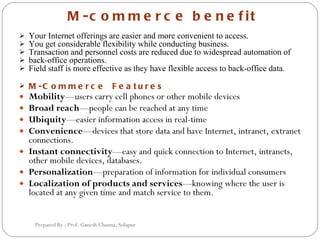 E-commerce and M-commerce | PPT