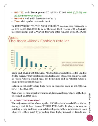 E-BUSINESS MODEL OF ASOS | DOCX