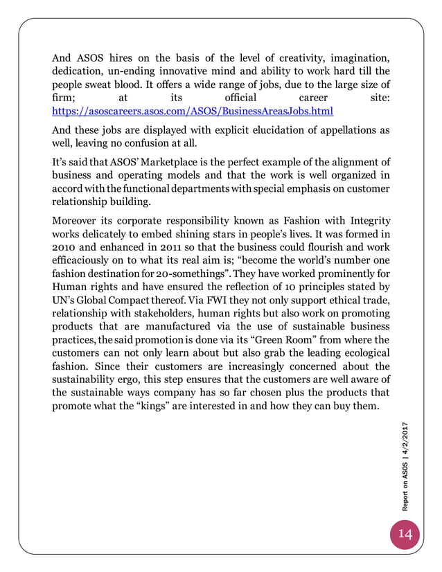 E-BUSINESS MODEL OF ASOS | PDF