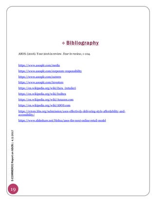 E-BUSINESS MODEL OF ASOS | DOCX