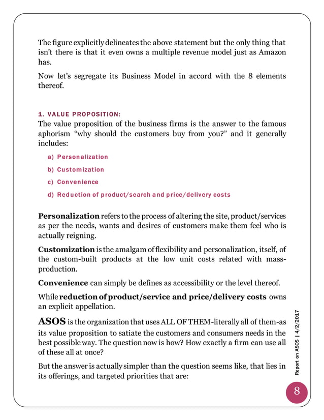 E-BUSINESS MODEL OF ASOS | PDF