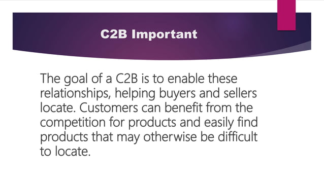 E-Commerce C2B.pptx | Business | Business and Finance