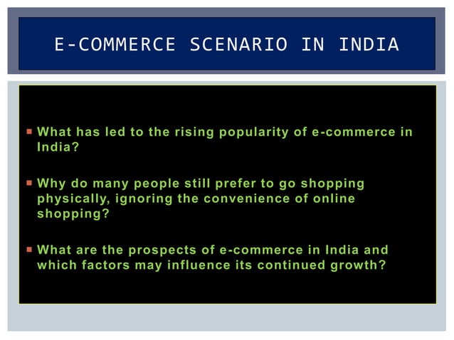 E commerce case study | PPTX