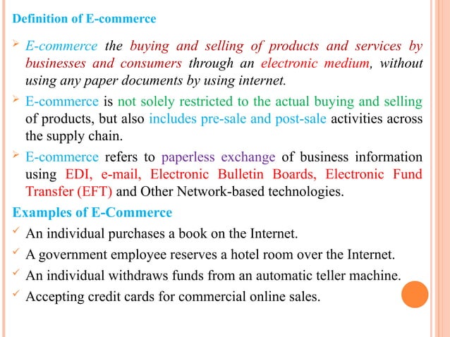 E-commerce Cha 1 ppt.ppt introduction of electronic commerce | PPT