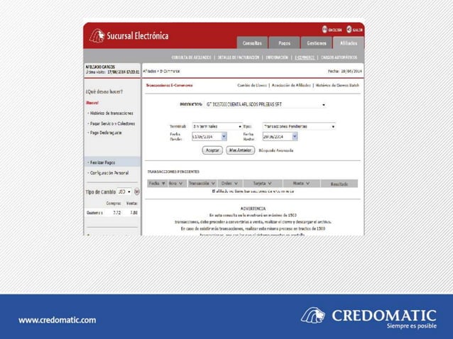 Ecommerce credomatic | PPT