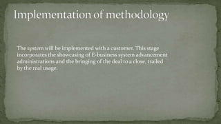 E commerce development methodology | PPTX