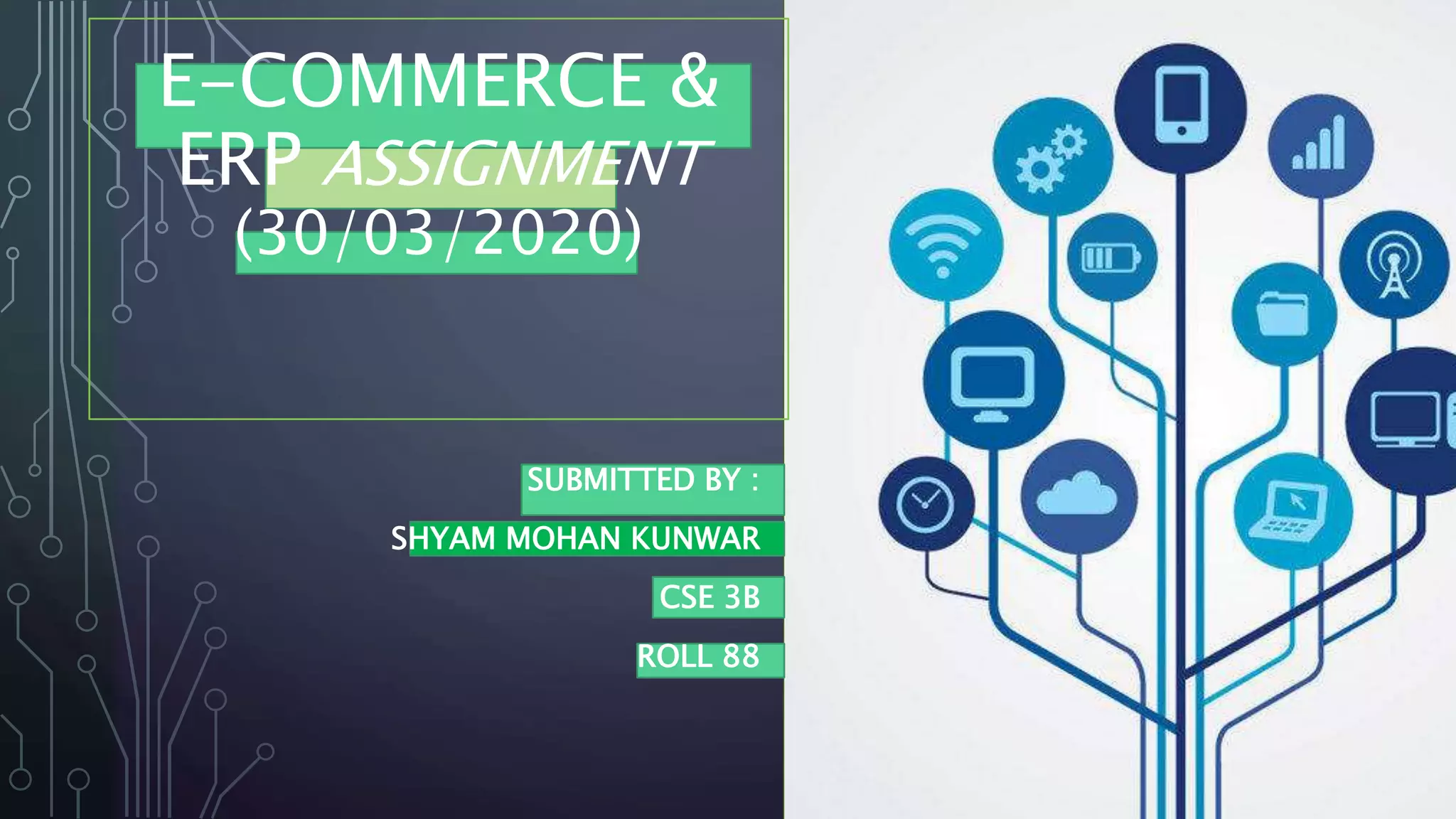 E commerce & erp assignment | Firewall , Types of attack ,dmz, dhcp and ssl | PPT