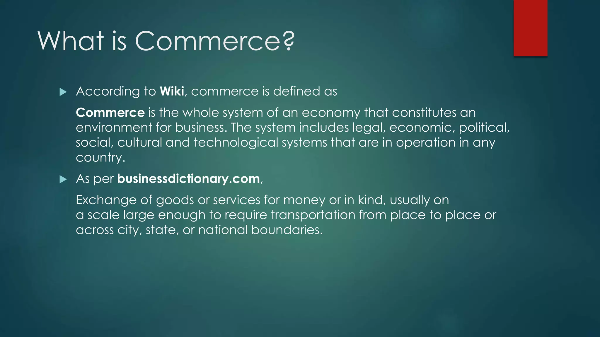 e-Commerce | PPTX
