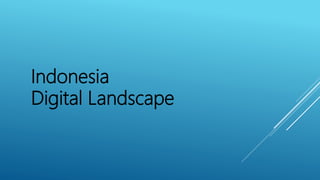 Indonesia E-Commerce Landscape | PPTX