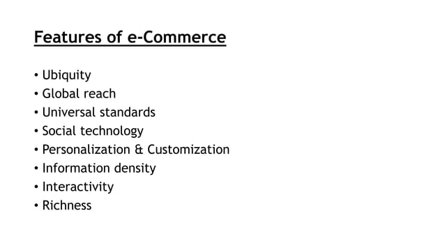 E commerce Presentation | PPTX | Internet | Computing