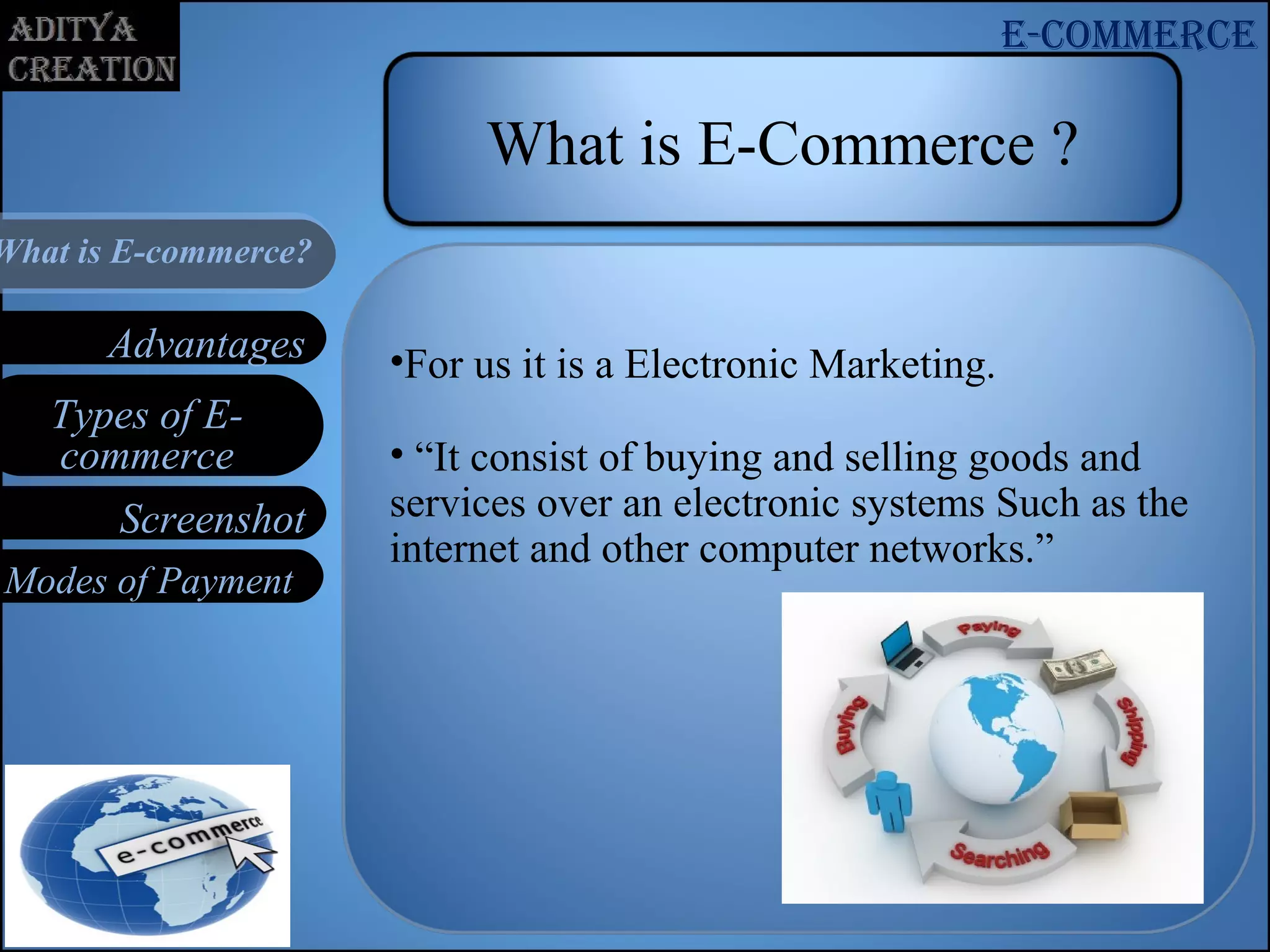 E Commerce For Tybcom Ppt