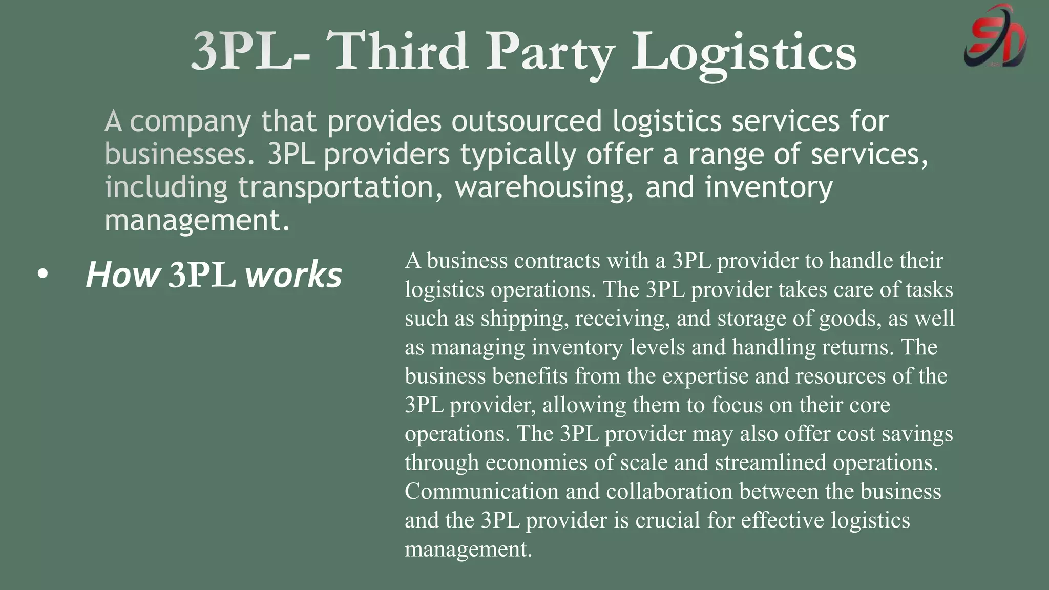 E-Commerce Fulfillment vs 3PL - Third Party Logistics | PPTX