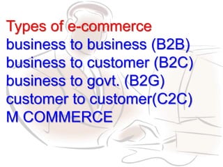 E commerce in INDIA | PPTX | Internet | Computing