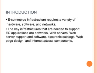 E commerce infrastructure | PPTX