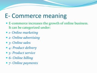 E commerce in india | PPTX