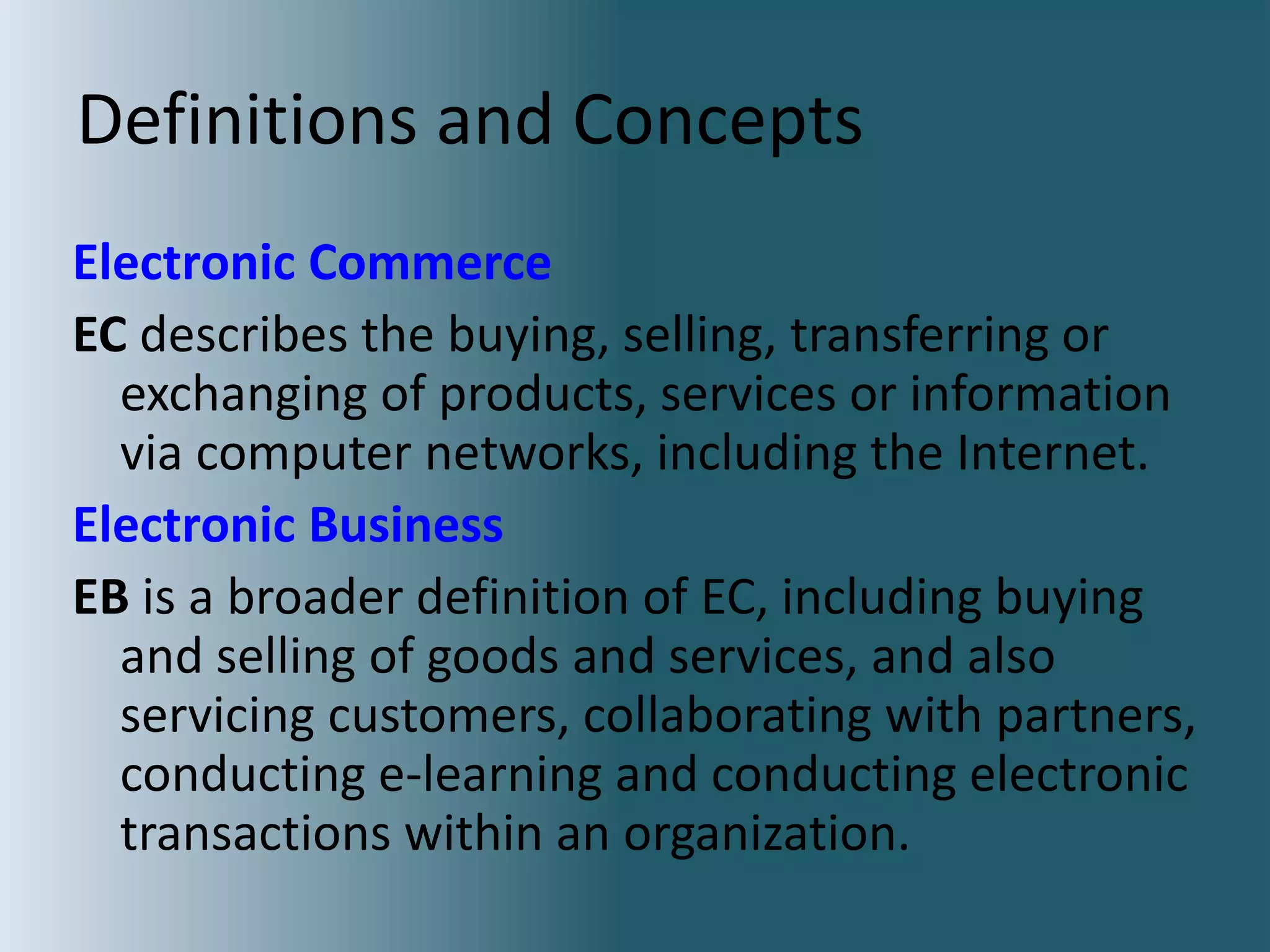 E commerce introduction | PPSX