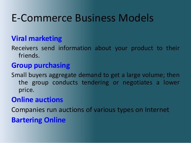 E Commerce Introduction