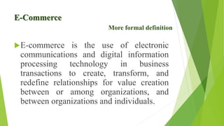 E commerce lecture-1 - muhammad imran memon | PPTX