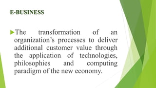 E commerce lecture-1 - muhammad imran memon | PPTX