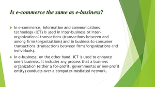 E commerce lecture-1 - muhammad imran memon | PPTX