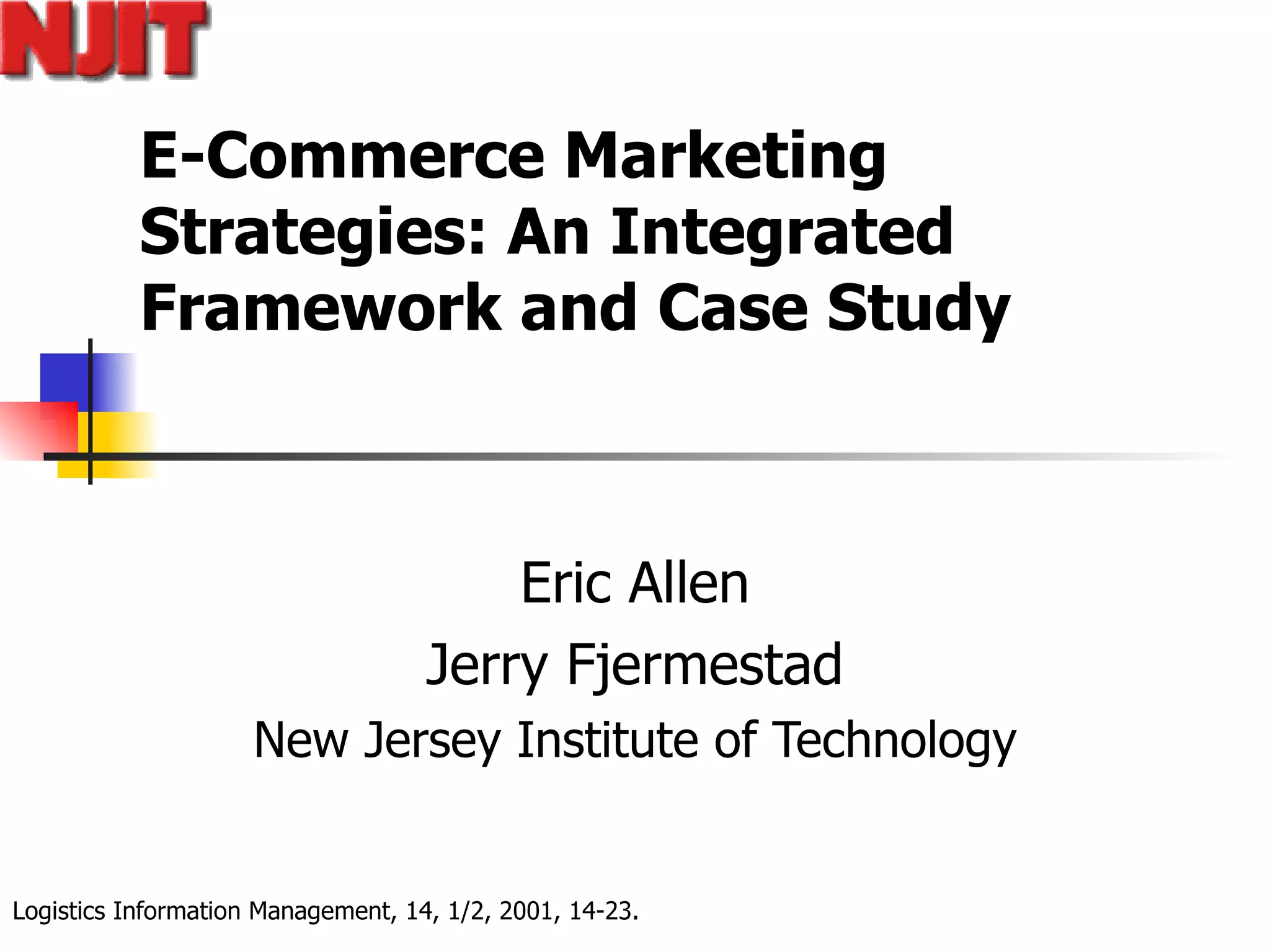 E Commerce Marketing Strategies | PPT