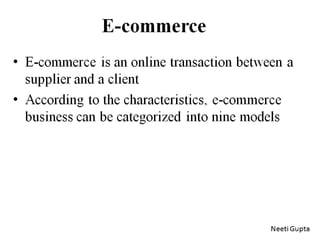 E-commerce Models | PPT