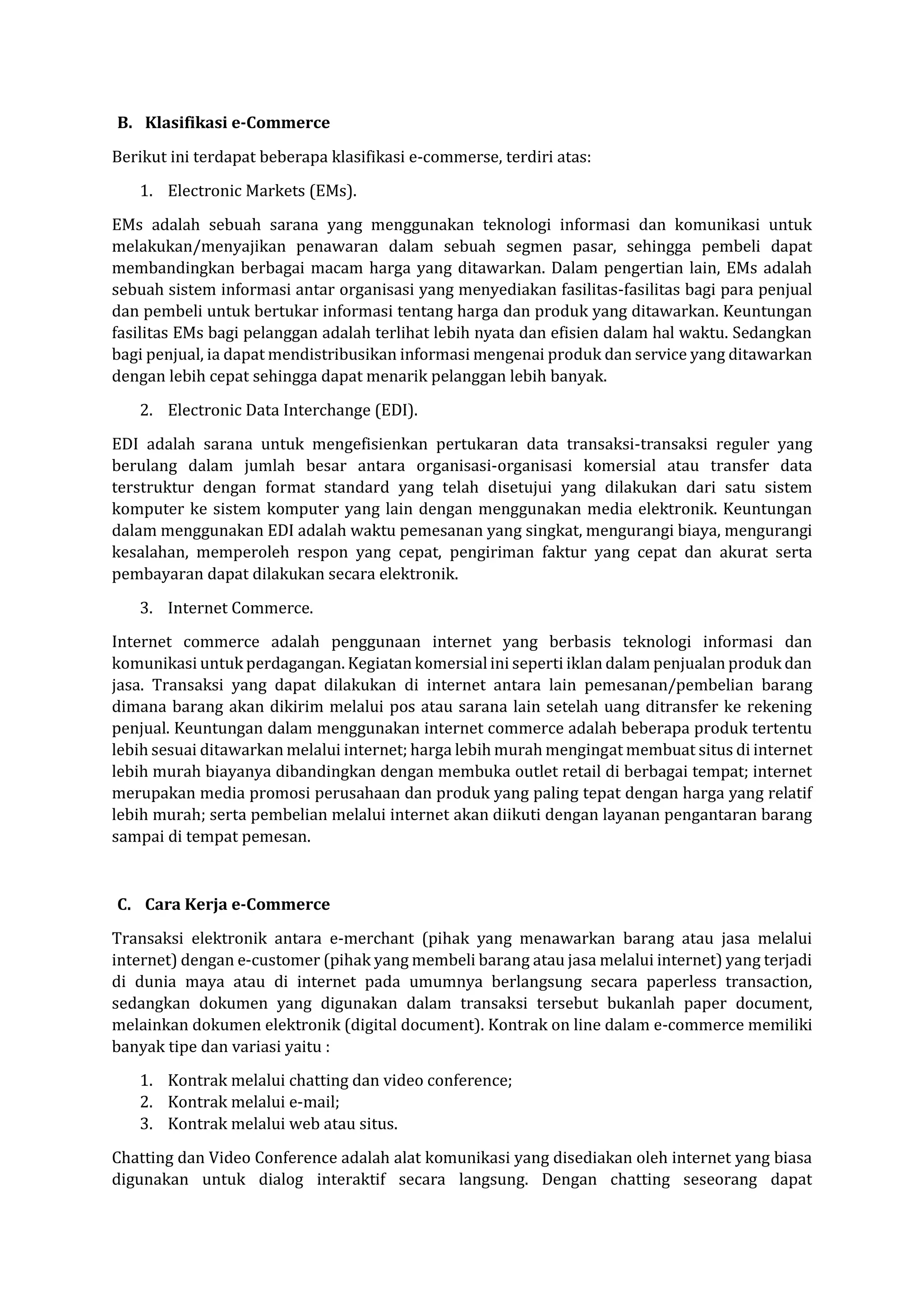 E-Commerce: Pasar Digital dan Barang Digital | PDF