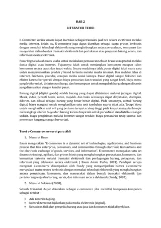 E-Commerce: Pasar Digital dan Barang Digital | PDF