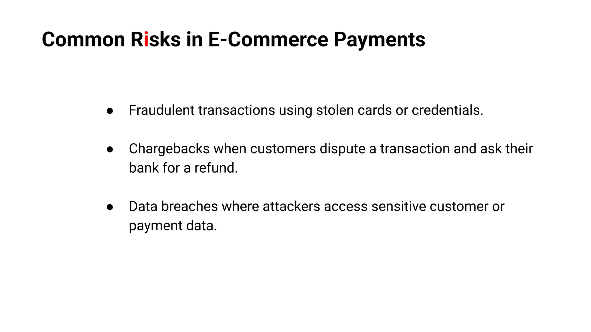 E-Commerce Payments Explained: Types, Process & Risks | PDF
