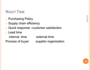 ppt on source and procurement | PPTX