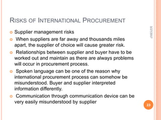 ppt on source and procurement | PPTX