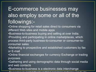 E commerce ppt | PPT