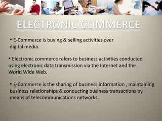E commerce presentation | PPTX
